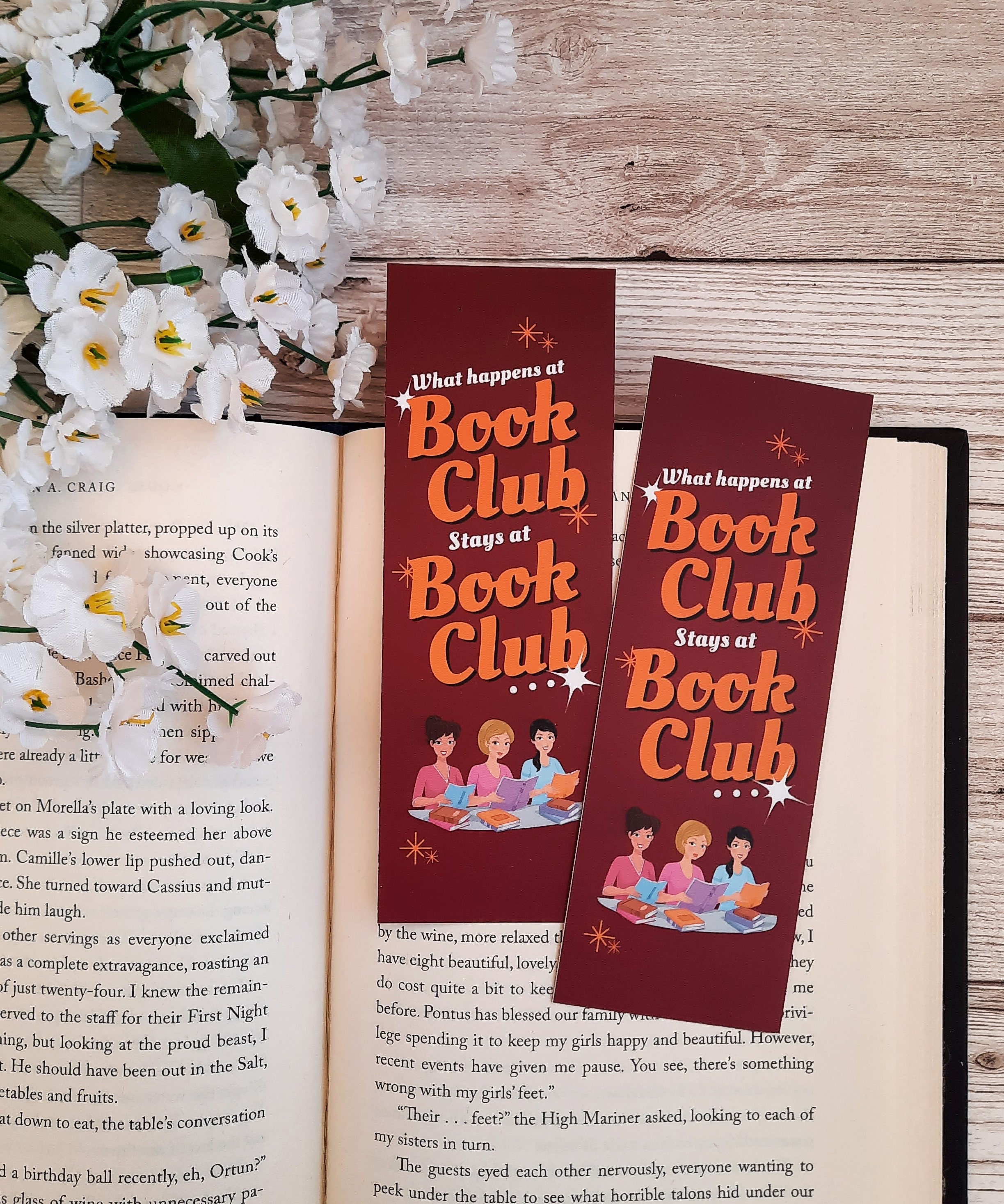 Book Club Bookmark Bibliophile Bookmark Book Lover Gift - Etsy UK