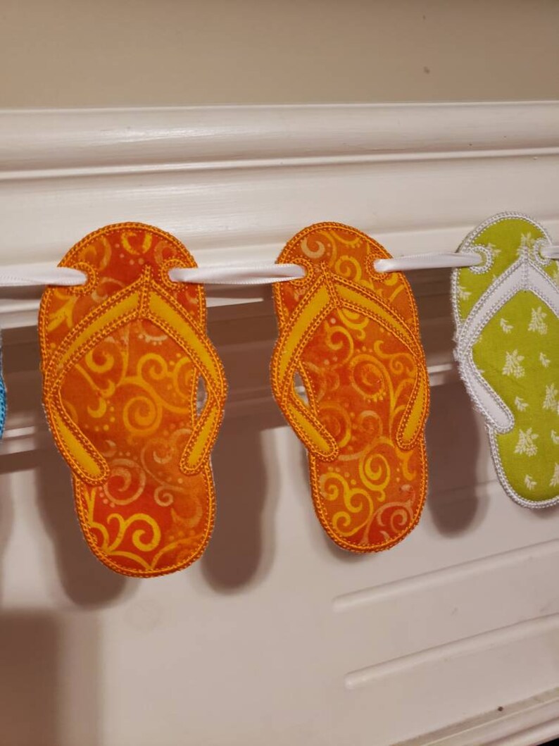 Flip Flop Banner Summer Garland - Etsy
