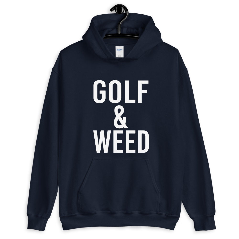 Golf Weed Hoodie, Sport Golf and Marijuana Lover, Smoking Weed Joint ...
