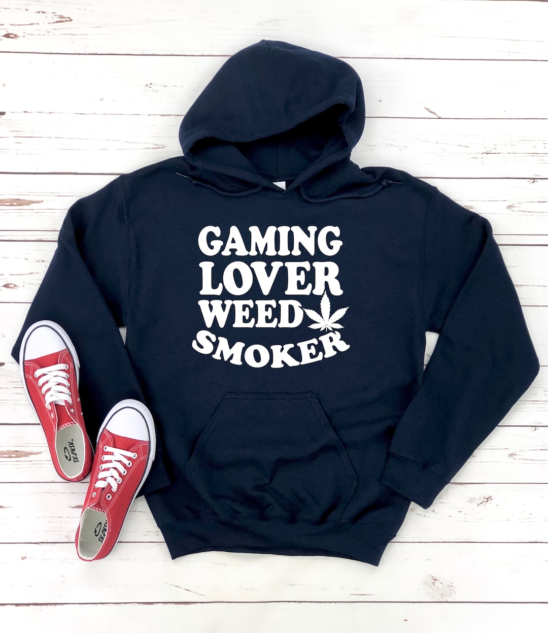 Gaming Lover Weed Smoker Hoodie, Geek Nerd Marijuana Smoker Lover Weed ...