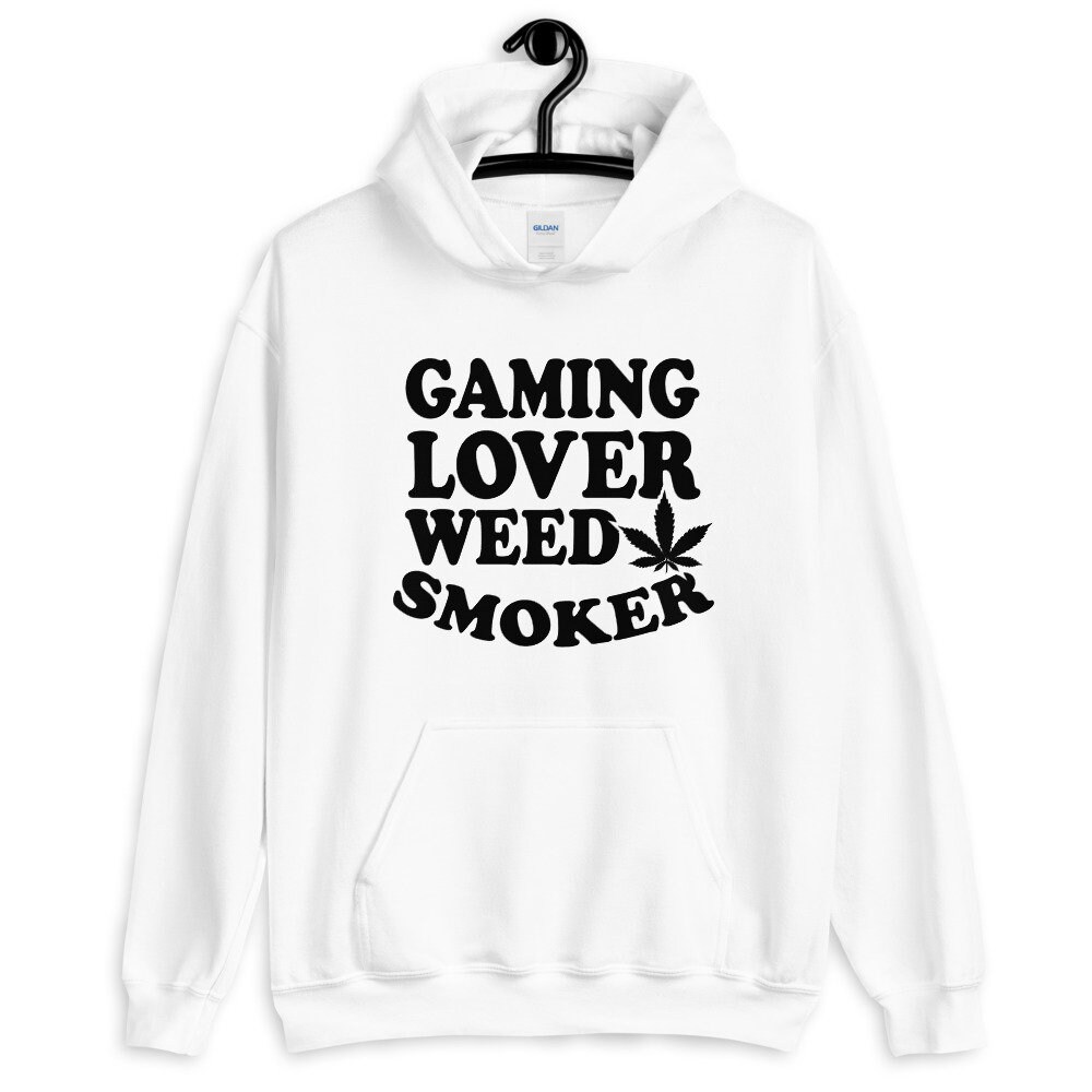 Gaming Lover Weed Smoker Hoodie Geek Nerd Marihuana Smoker - Etsy