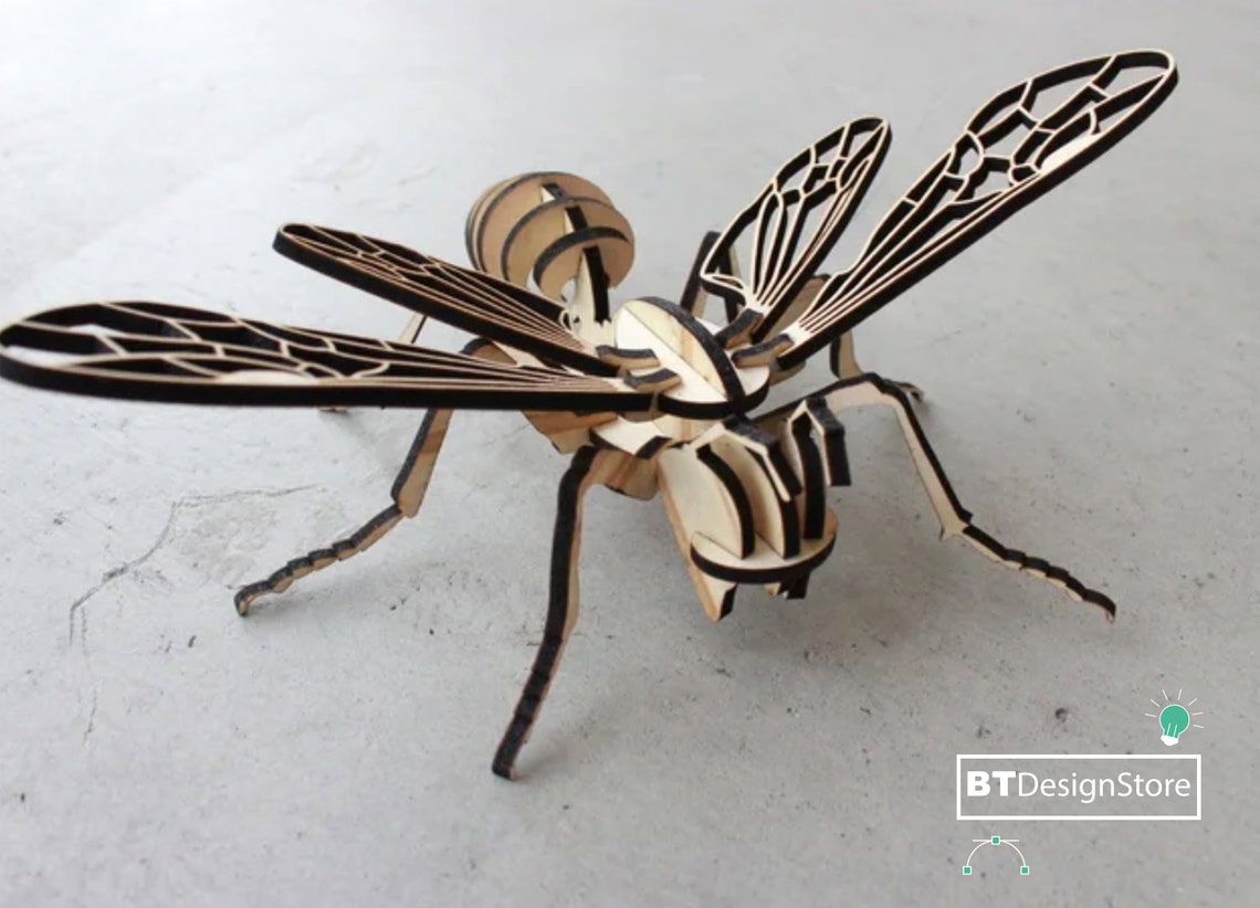 Bee Laser Cut Files,cnc Files,laser Cut,vector File,cnc Files,cnc ...