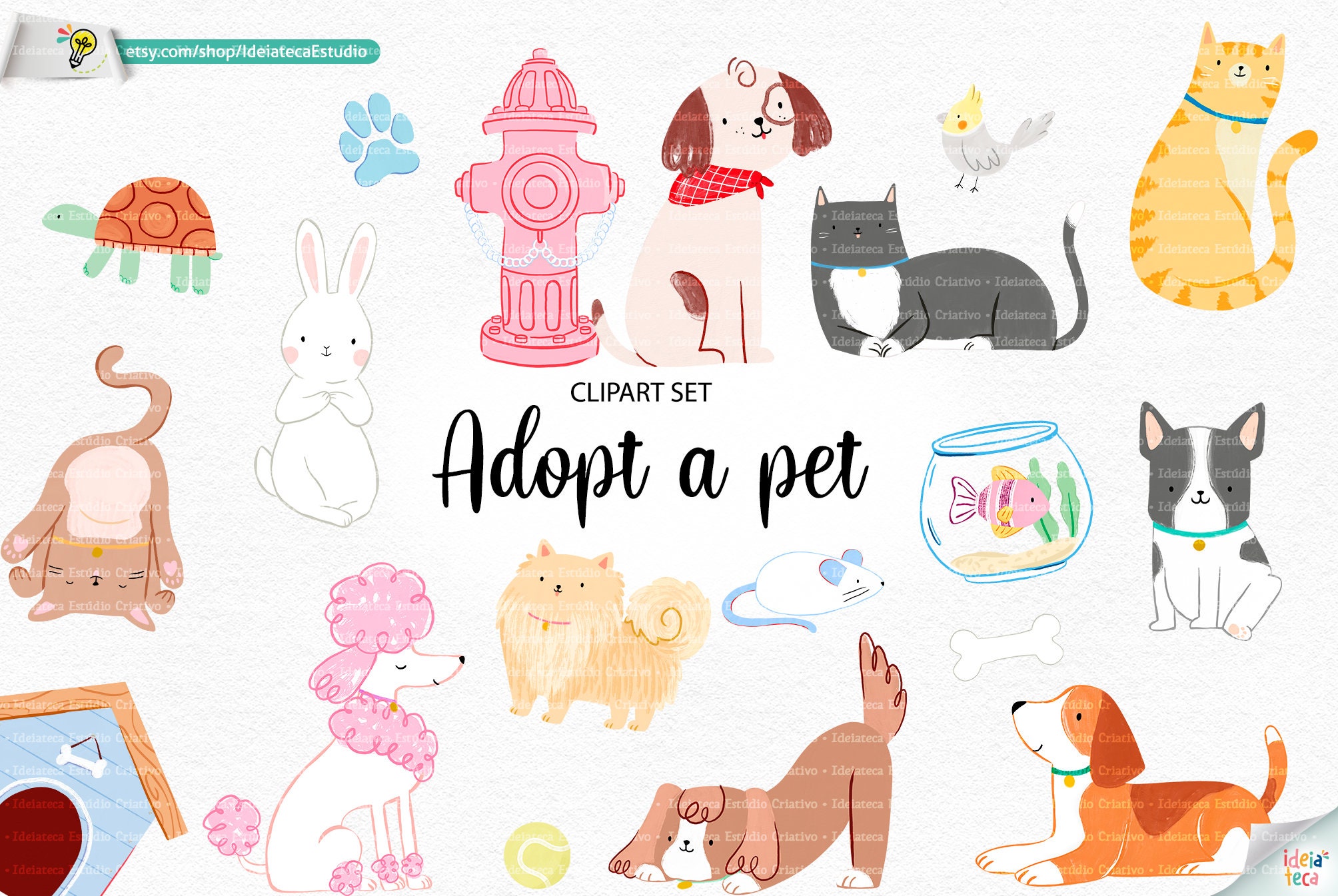 Pet Clipart Set - Etsy