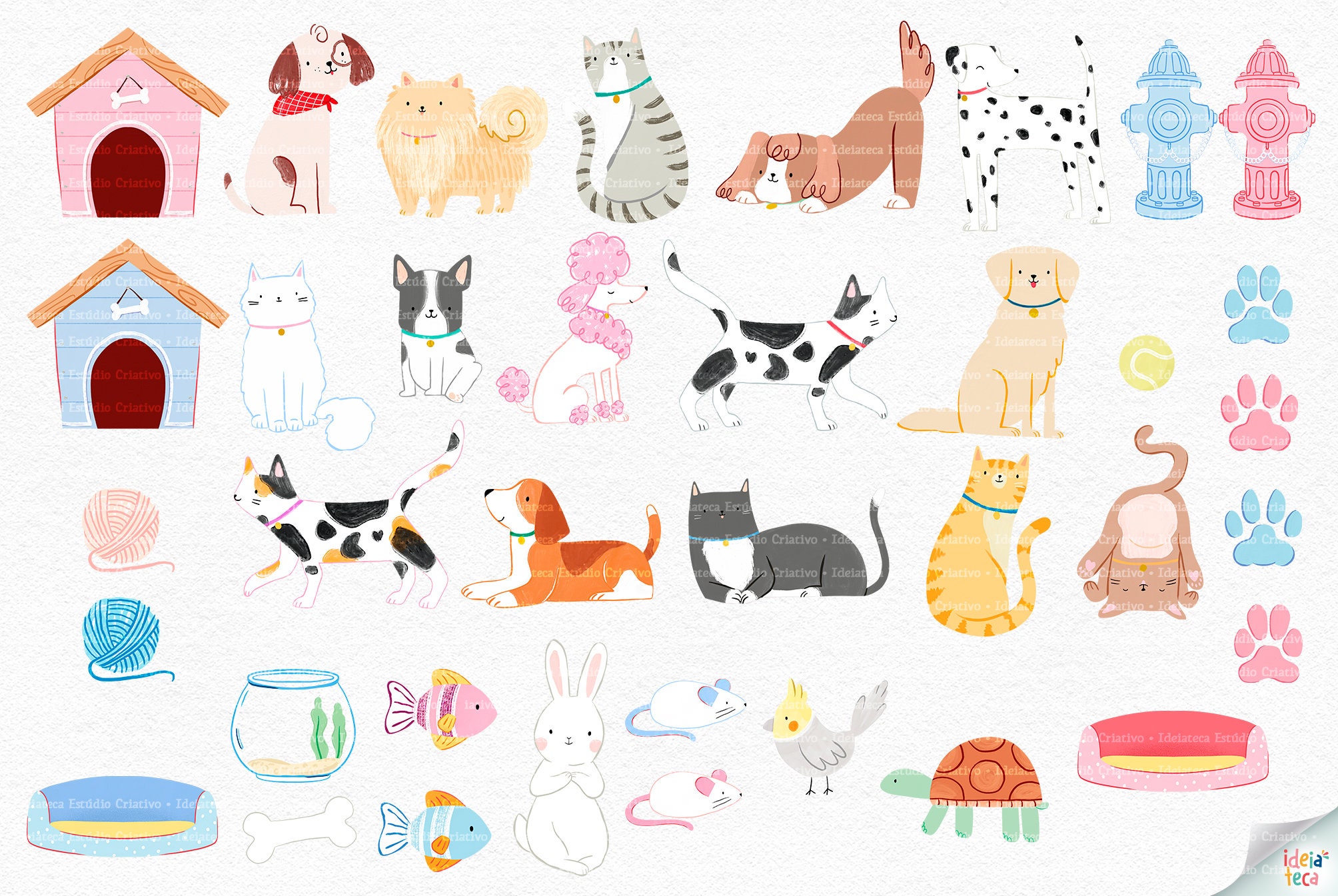 Pet Clipart Set - Etsy