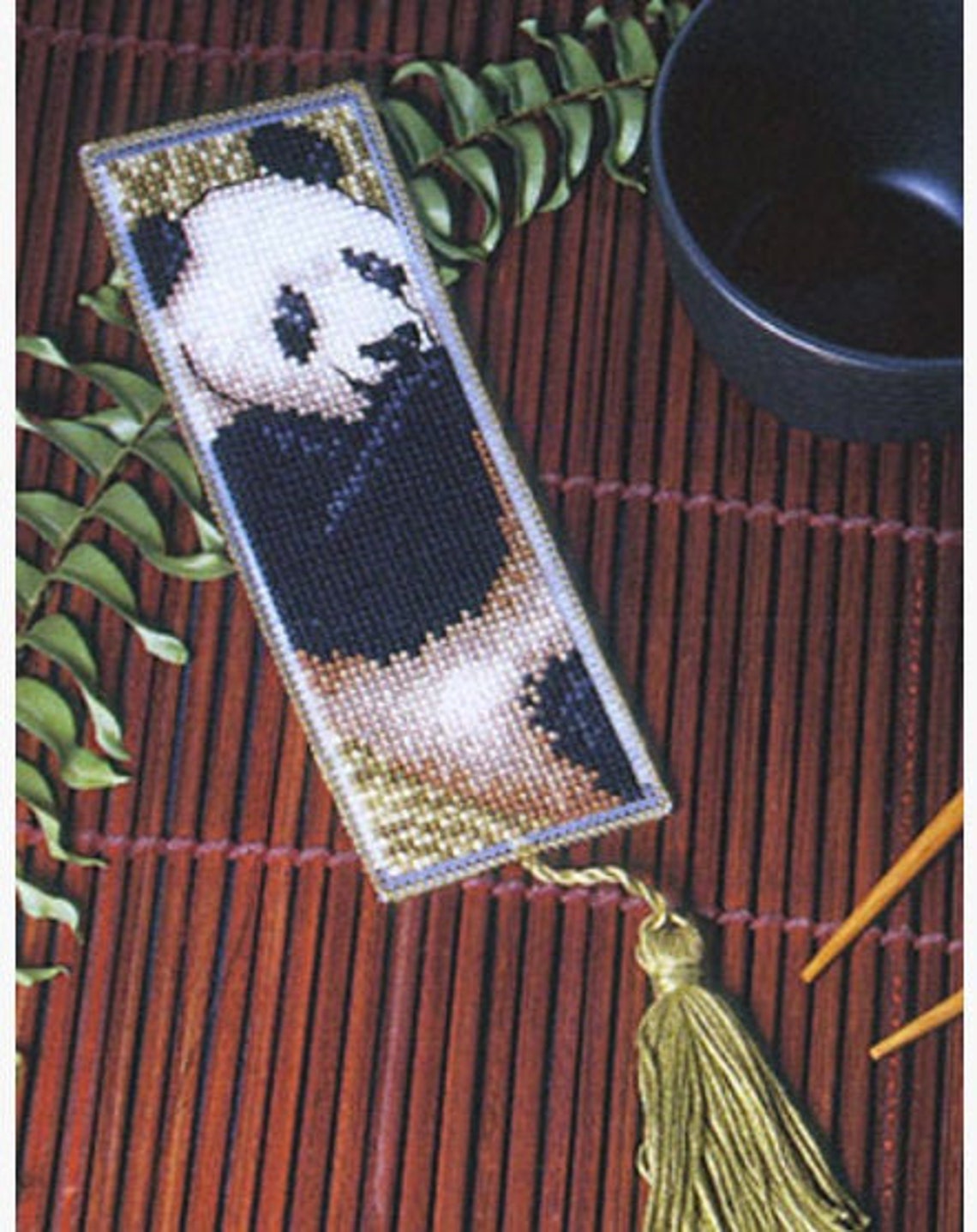 Panda Bear Bookmark Cross Stitch Pattern (instant Digital PDF Download ...