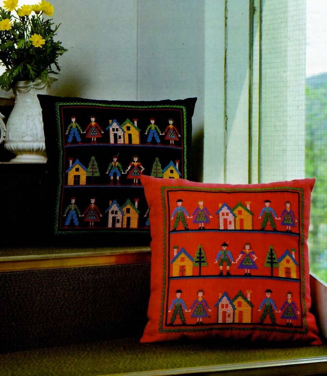 Austrian German Christmas Folk Design Cross Stitch Pattern | Folklore ...