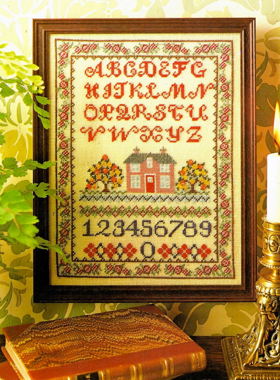 Victorian Sampler Cross Stitch Pattern | Classic Antique 1800s Letters ...