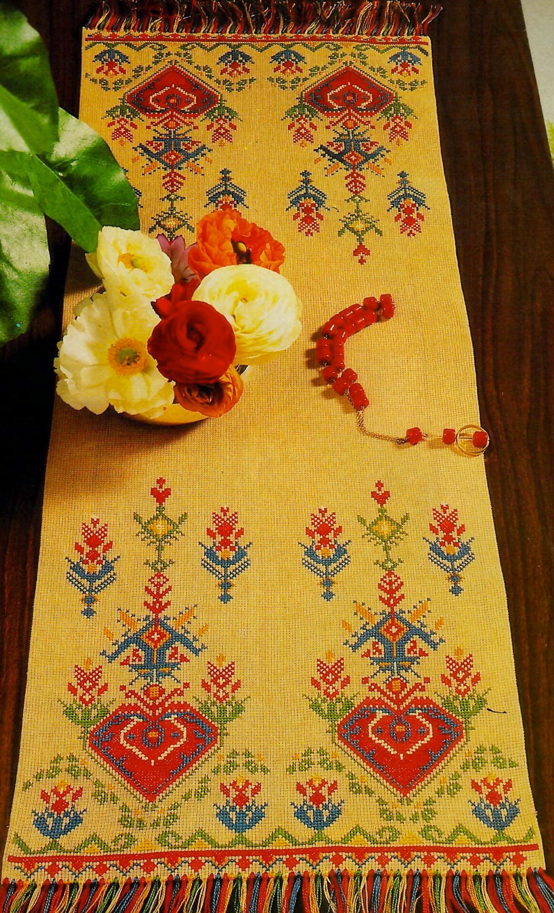 Greek Folk Hearts Cross Stitch Pattern: Cretan Embroidery (PDF Pattern ...