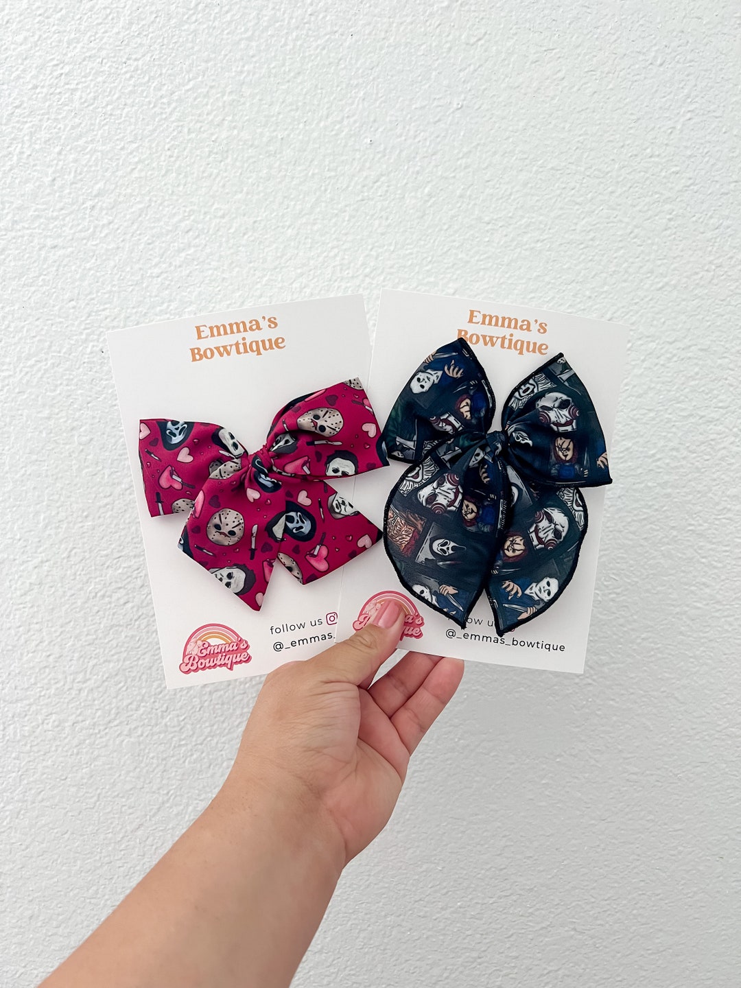 Scary Bows Spooky Bows Halloween Bows Fable Bow - Etsy