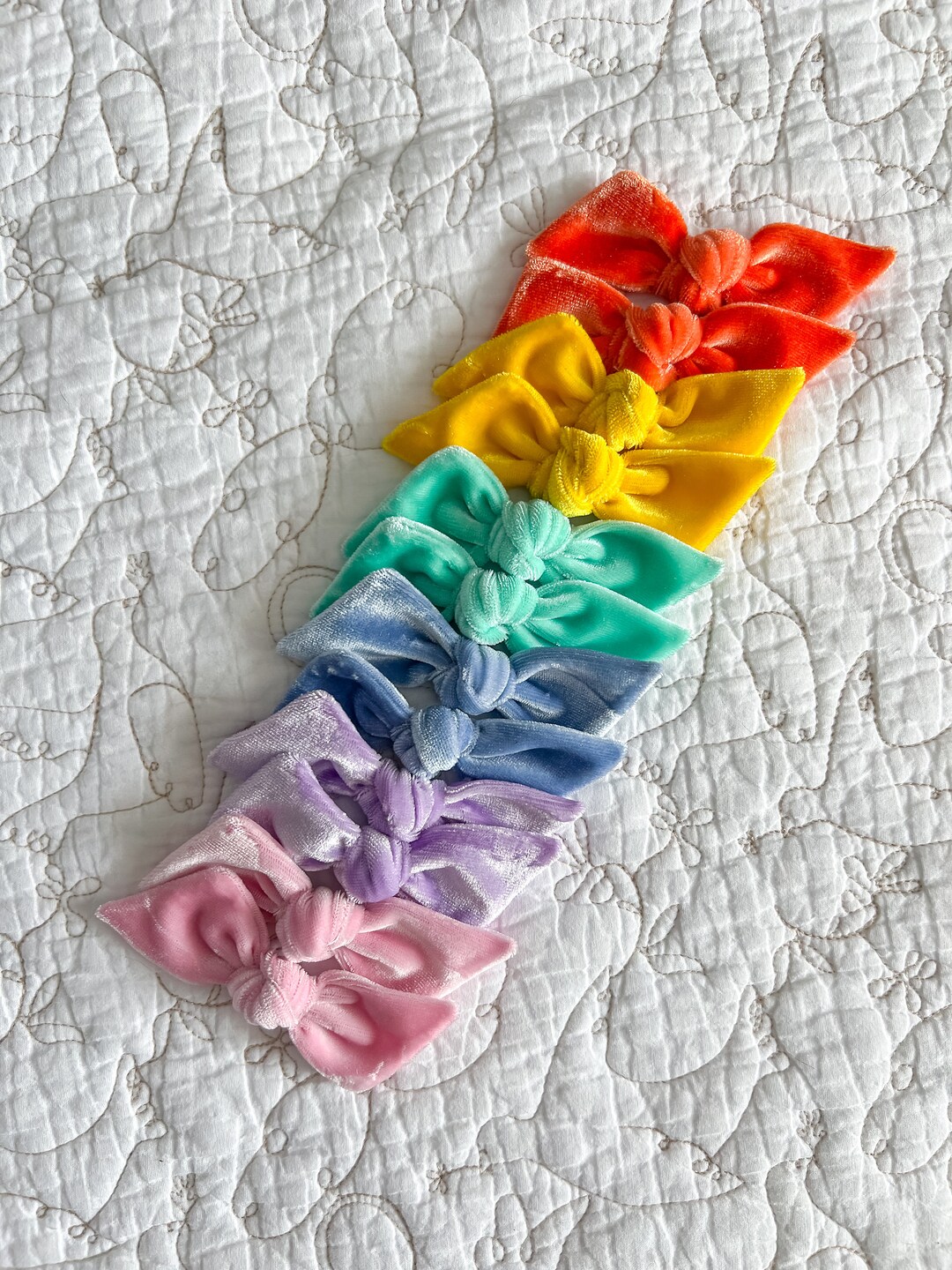 Spring Velvet Bows, Fable Bow, Velvet Bow, Easter Basket - Etsy