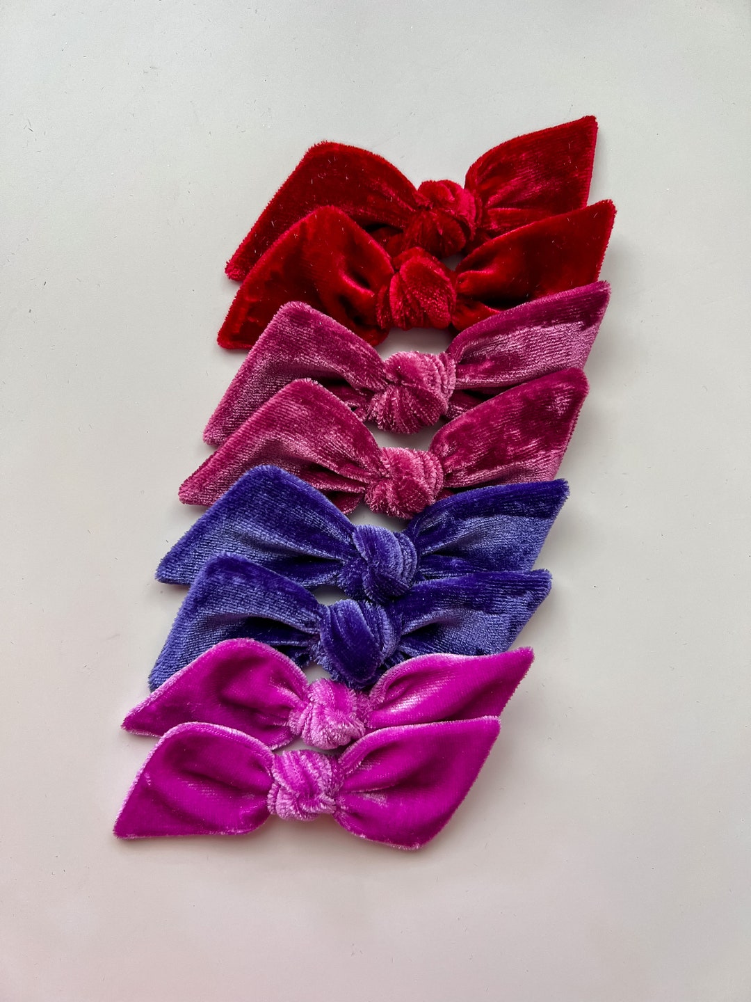 Valentines Velvet Bows, Fable Bow, Velvet Fable Bow, Valentines Day - Etsy