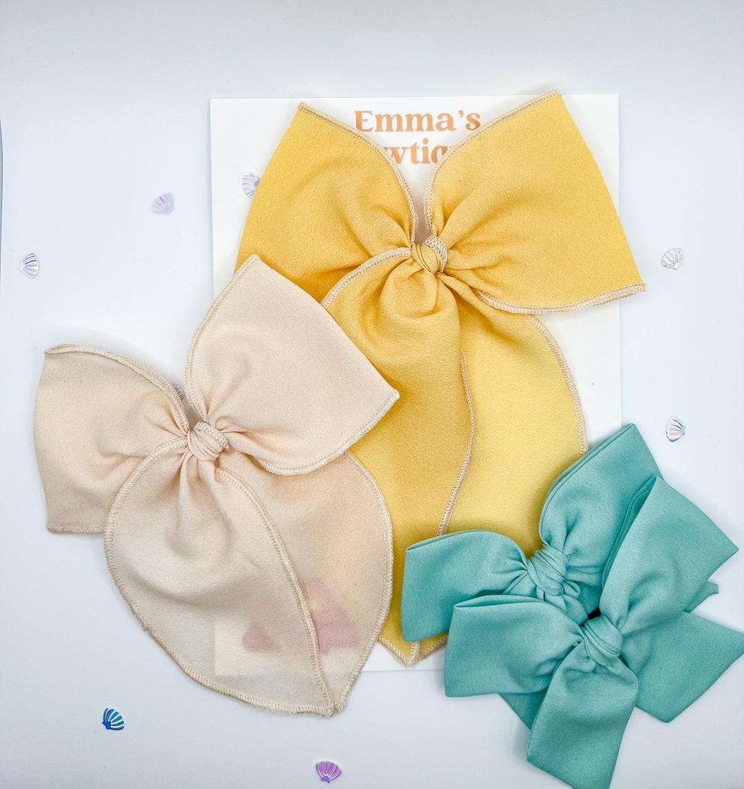 Summer Solids Bows, Summer Bows, Hair Bows, Fable Bows - Etsy