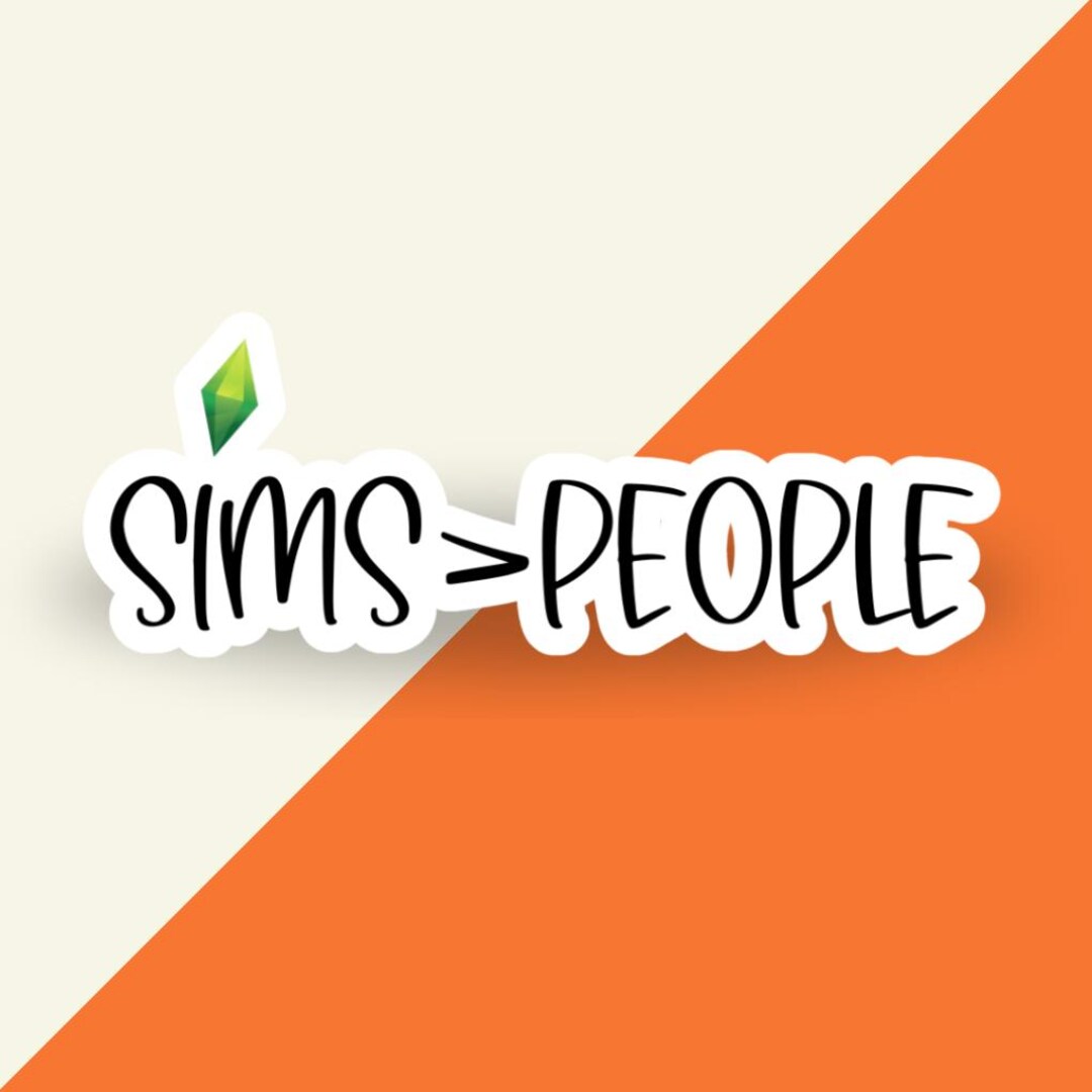 Funny Sims Sticker for Video Game and the Sims Fans - Etsy