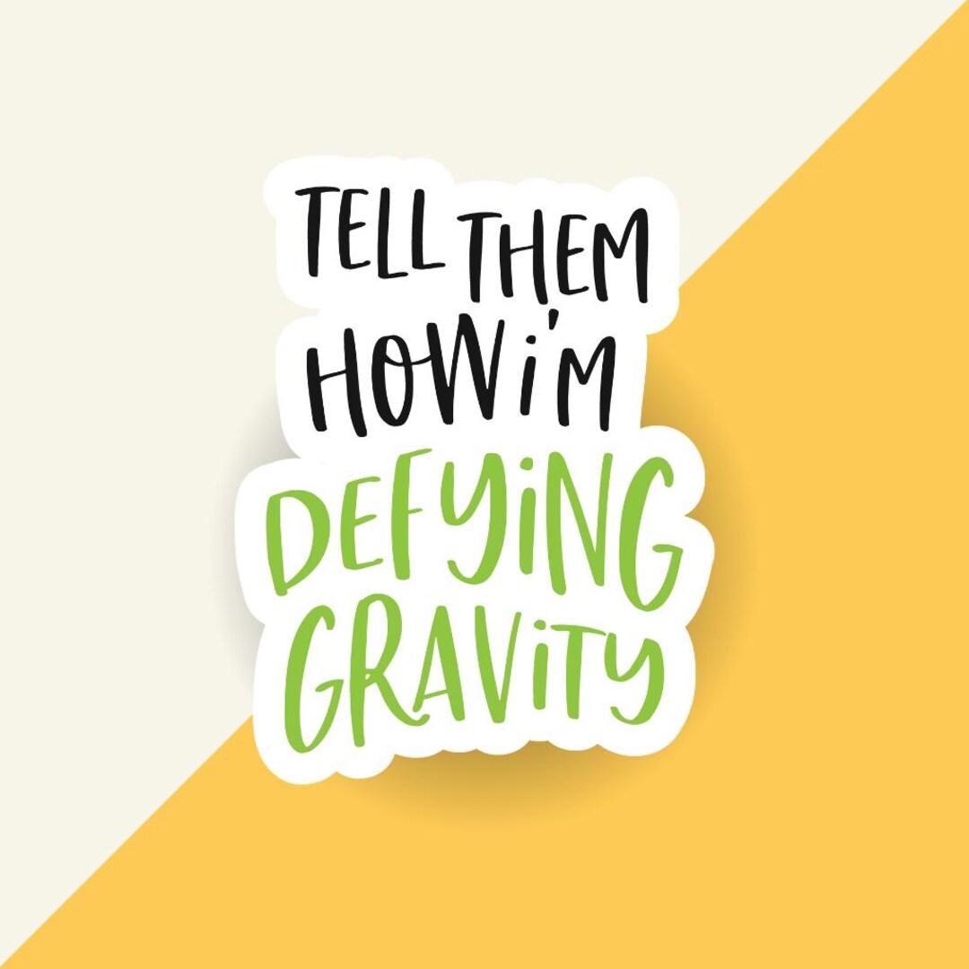 Wicked Musical Sticker Defying Gravity Inspired for Broadway Lovers - Etsy