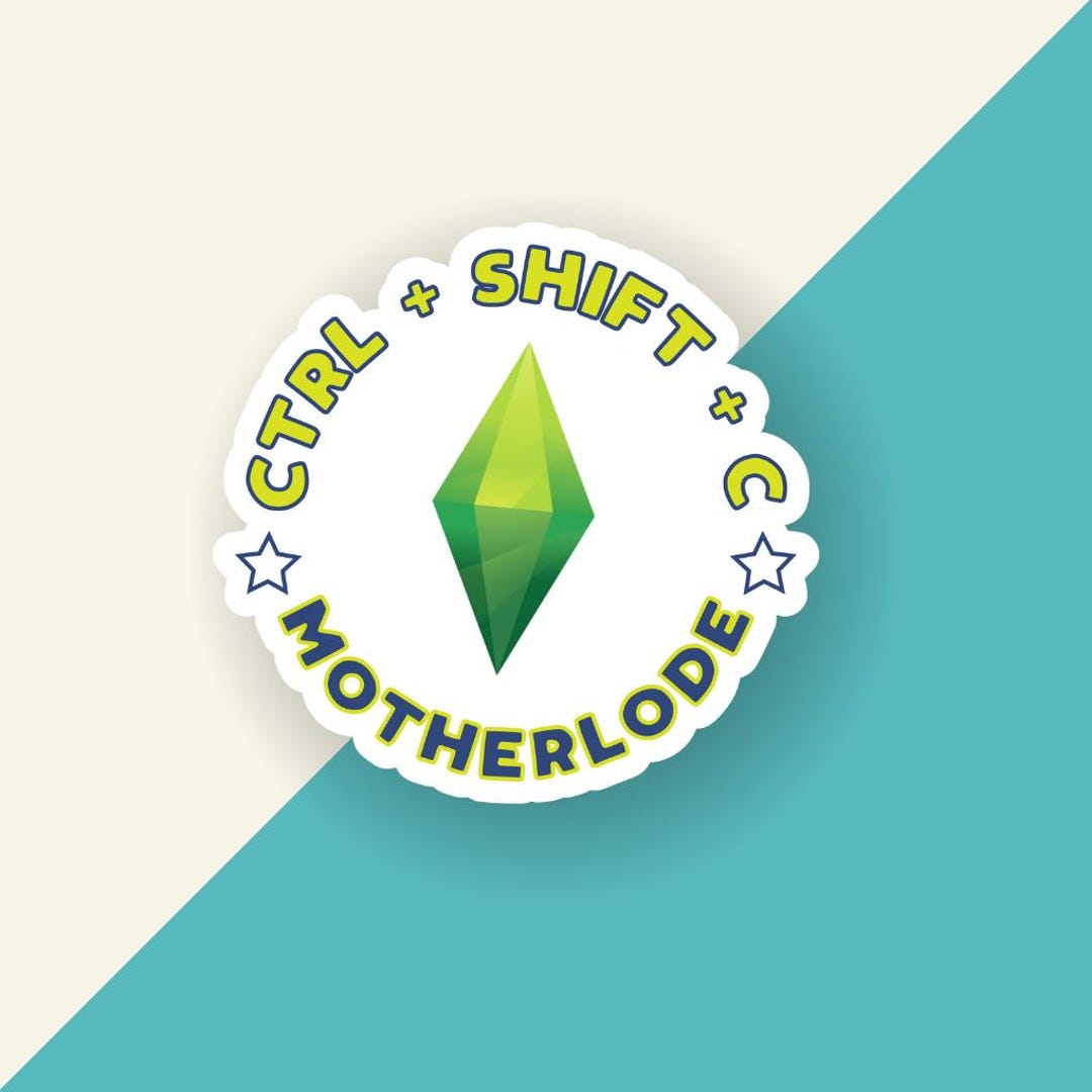 Sims 4 Sticker - 'motherlode' Cheat Code - Perfect Gift for Sims Fans ...