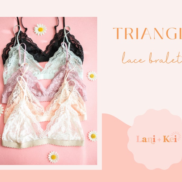 Triangle Bralette - Etsy