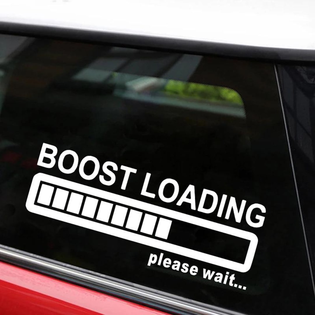 BOOST LOADING Progress Bar Funny Creative Car Body Decoration Sticker ...