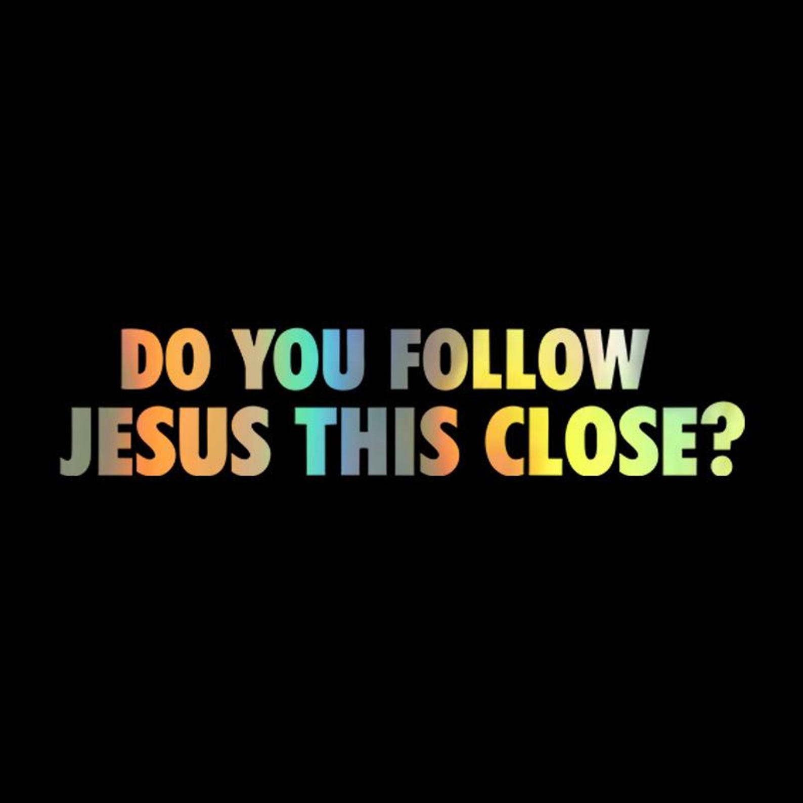 Follow Jesus Car Decal, Scratch Cover Sticker, Waterproof Car Body ...
