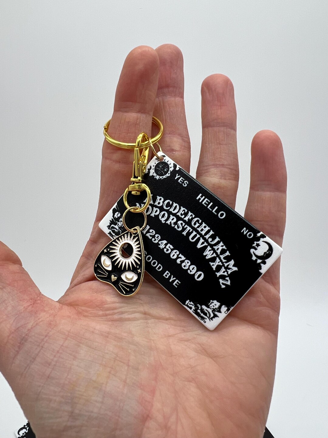 Real Mini Ouija Board Keychain, Really Works, Wiccan, Witchy, Gothic ...