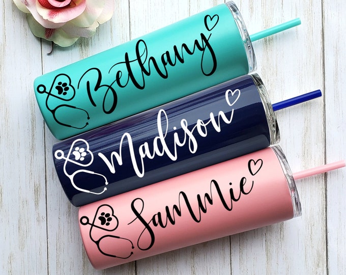 Personalized Cup for Veterinarian Vet Tech Gift 20oz Insulated - Etsy
