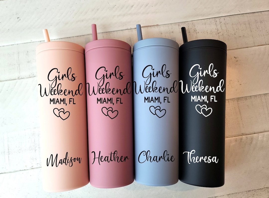 Girls Trip Girls Weekend Gift Personalized Water Bottle Bridesmaid Gift ...
