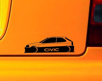 Honda Civic Hatchback Sticker - Etsy