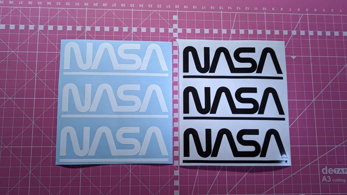 6X NASA Vinyl Sticker Decal, NASA Stickers, Nasa Decals X6 - Etsy