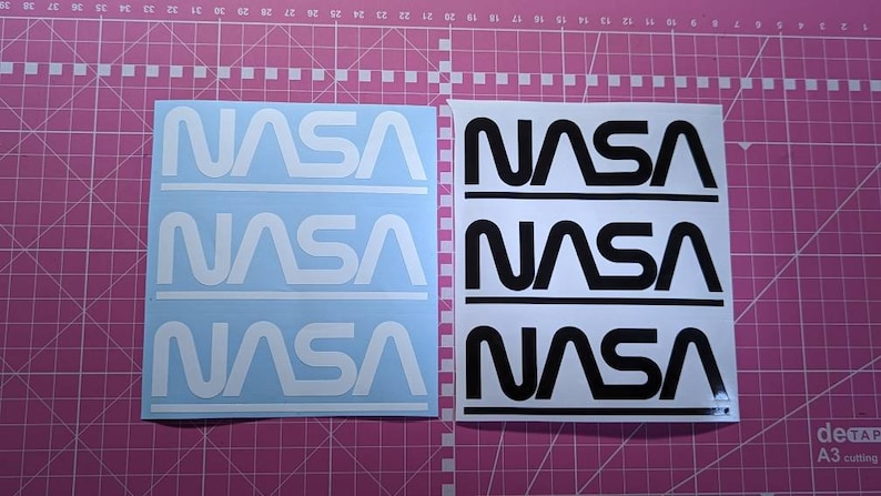 6X NASA Vinyl Sticker Decal, NASA Stickers, Nasa Decals X6 - Etsy