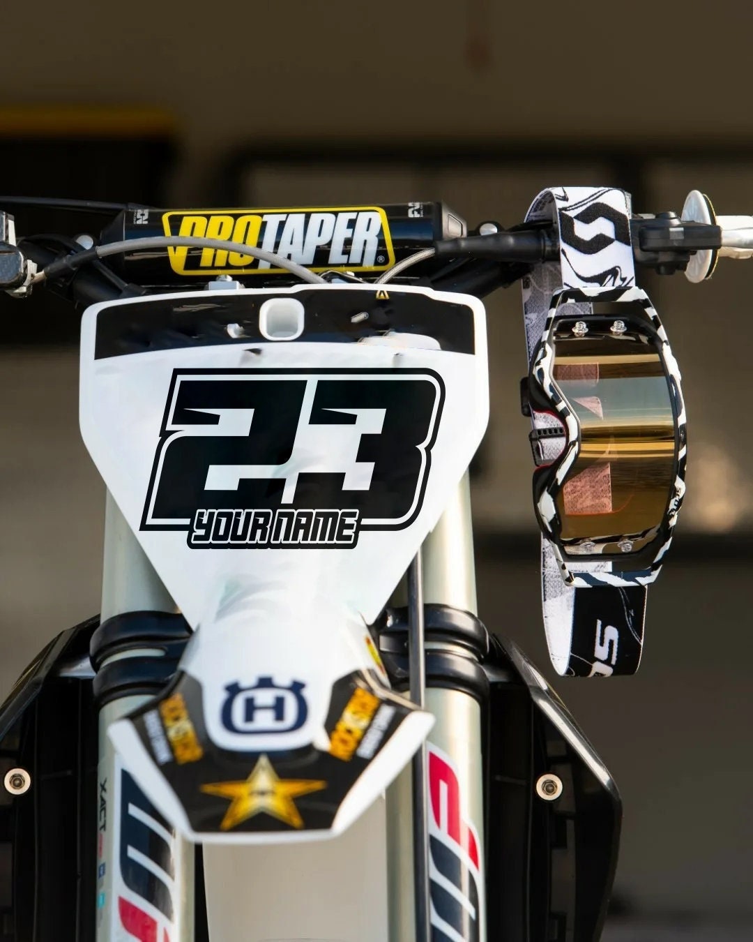 3 X Custom Racing Numbers & Name - Vinyl Stickers Decals - Race ...