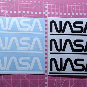 6X NASA Vinyl Sticker Decal, NASA Stickers, Nasa Decals X6 - Etsy