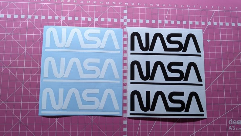 6X NASA Vinyl Sticker Decal, NASA Stickers, Nasa Decals X6 - Etsy