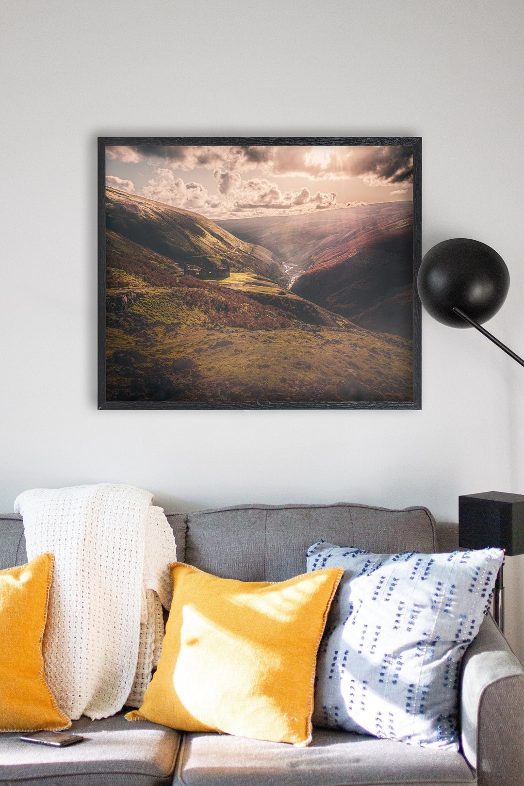 Yorkshire Hills and Valleys Wall Print Yorkshire, Hill Wall Art, Valley ...