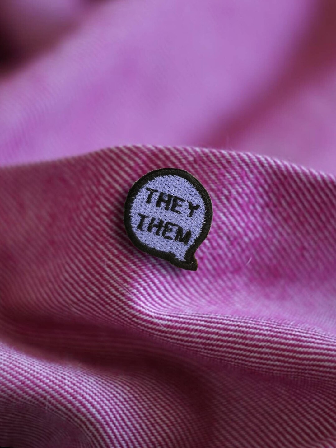 They Them Pronouns Pride Flag Embroidered Patch Iron on Option ...
