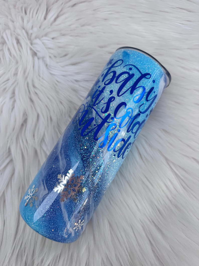 RTS ~ Ready to Ship ~ Baby It’s Cold Outside ~ Glitter Tumbler ...