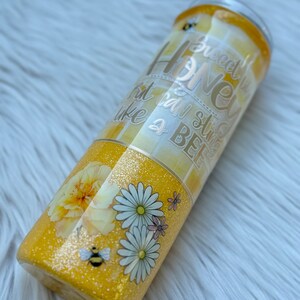 RTS Ready to Ship Glitter Tumbler Sweet Like Honey Stings Like a Bee Bees Epoxy Stainless Steel ...