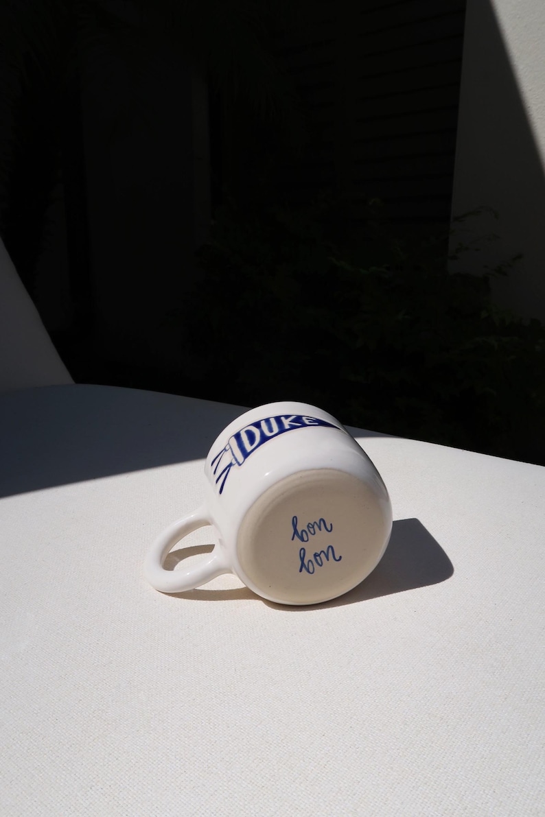 Custom University College Pendant Handmade Ceramic Mug (duke Example ...