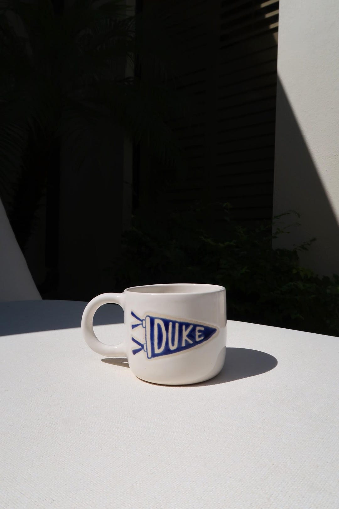 Custom University College Pendant Handmade Ceramic Mug (duke Example ...