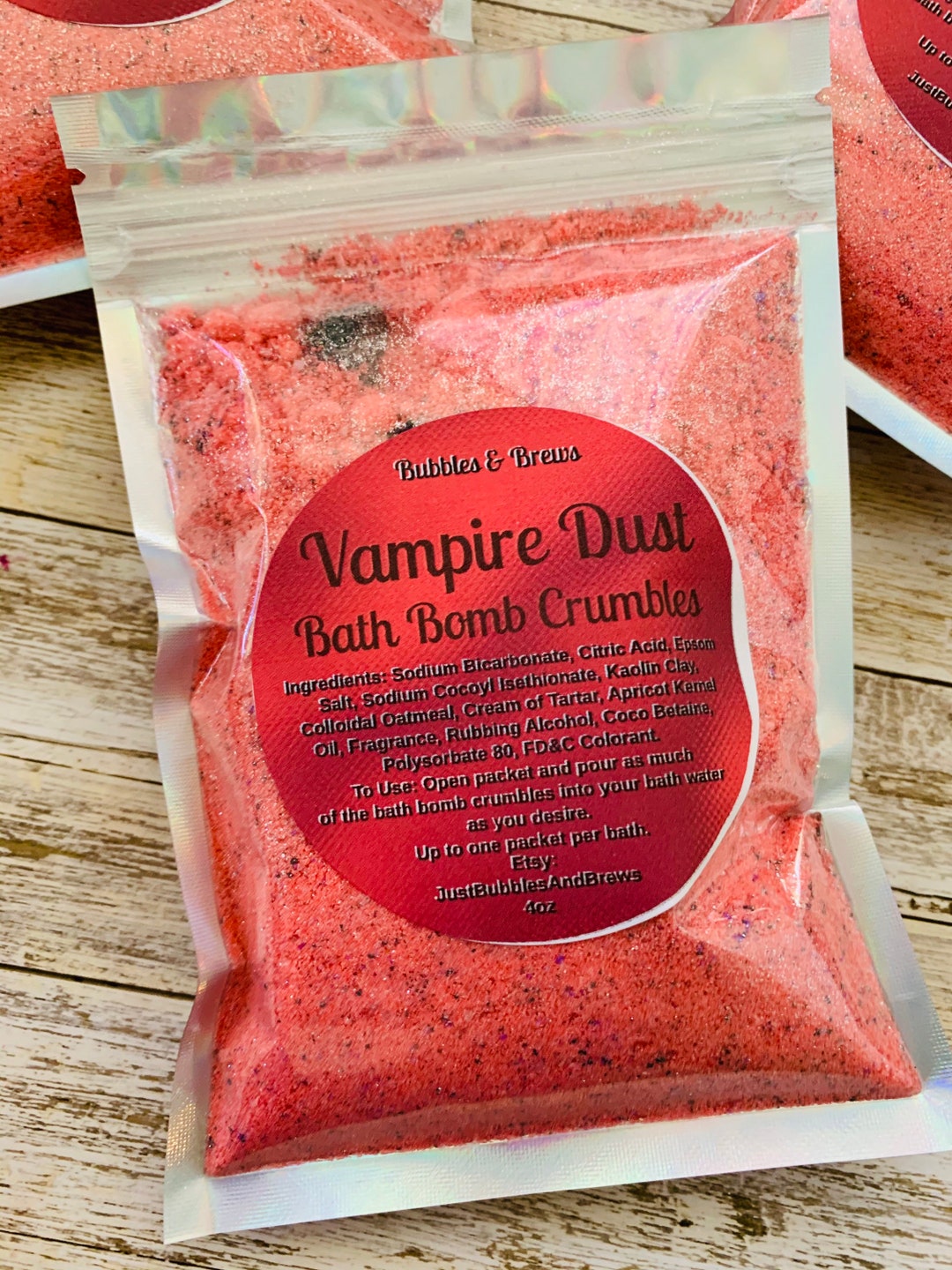 Vampire Dust Bath Bomb Crumbles - Etsy