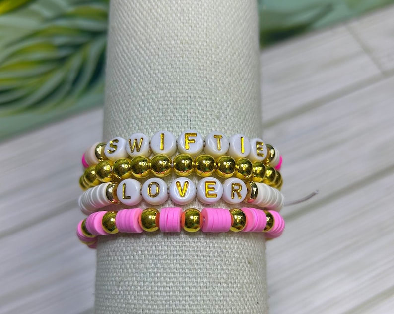 Swiftie Bracelets Taylor Swift Clay Bead Bracelets - Etsy