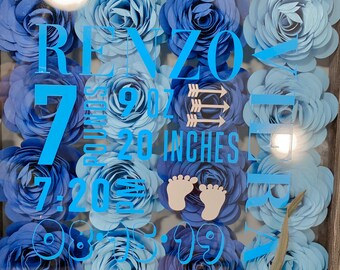 Baby Boy Shadow Box | Etsy