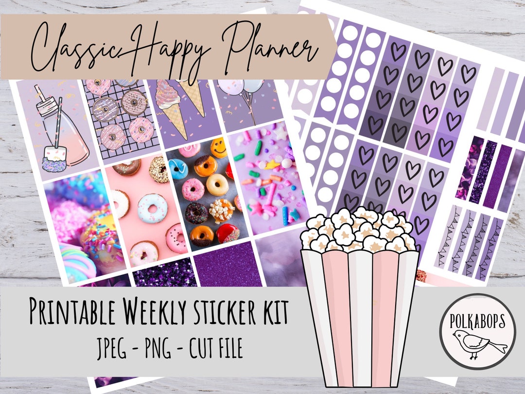Classic Happy Planner Weekly Kit // Vertical Planner Stickers ...