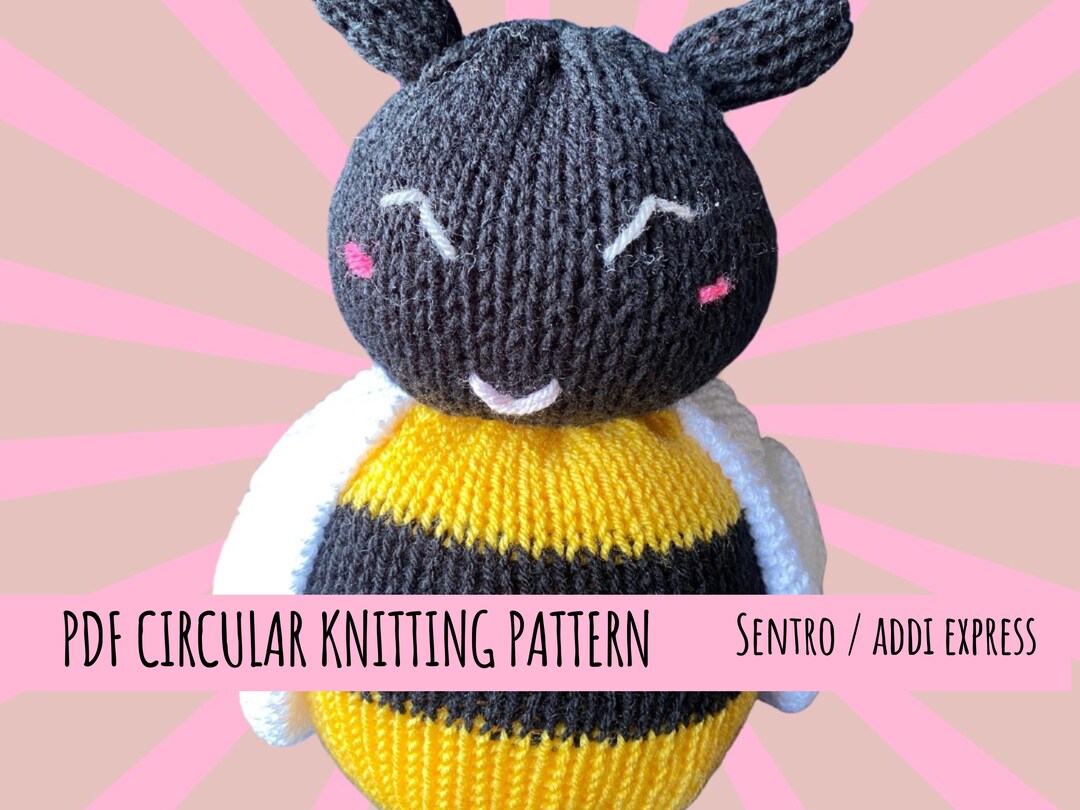 Bee Circular Knitting Machine PDF Pattern Sentro Addi Express - Etsy