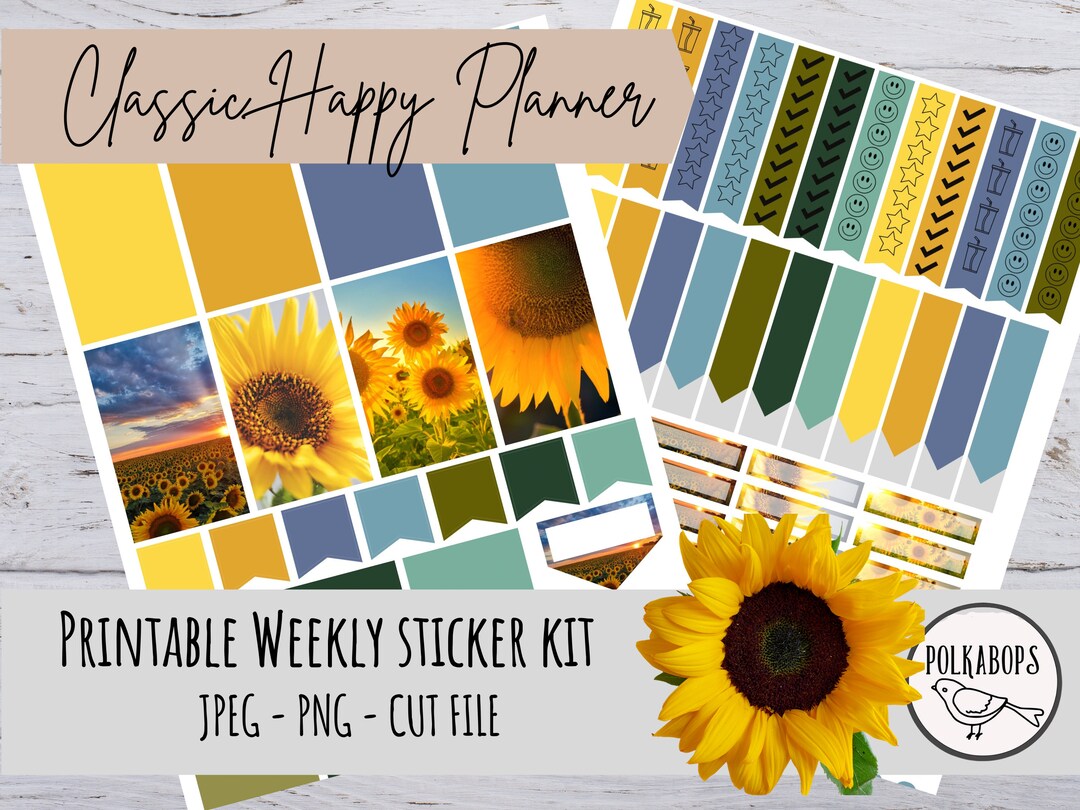 Classic Happy Planner Weekly Kit // Vertical Planner Stickers ...