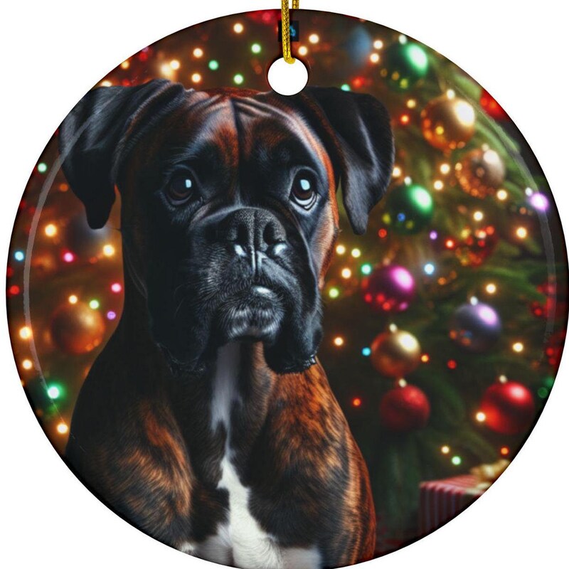 Boxer Dog Ornament - Etsy