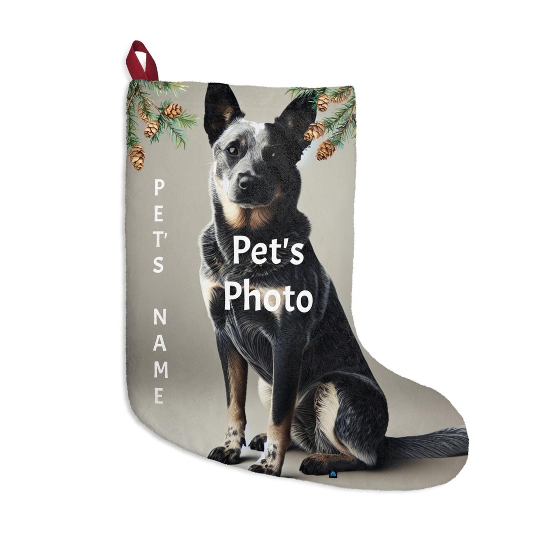 Personalized Blue Heeler all Dog Breeds Christmas Stocking ...