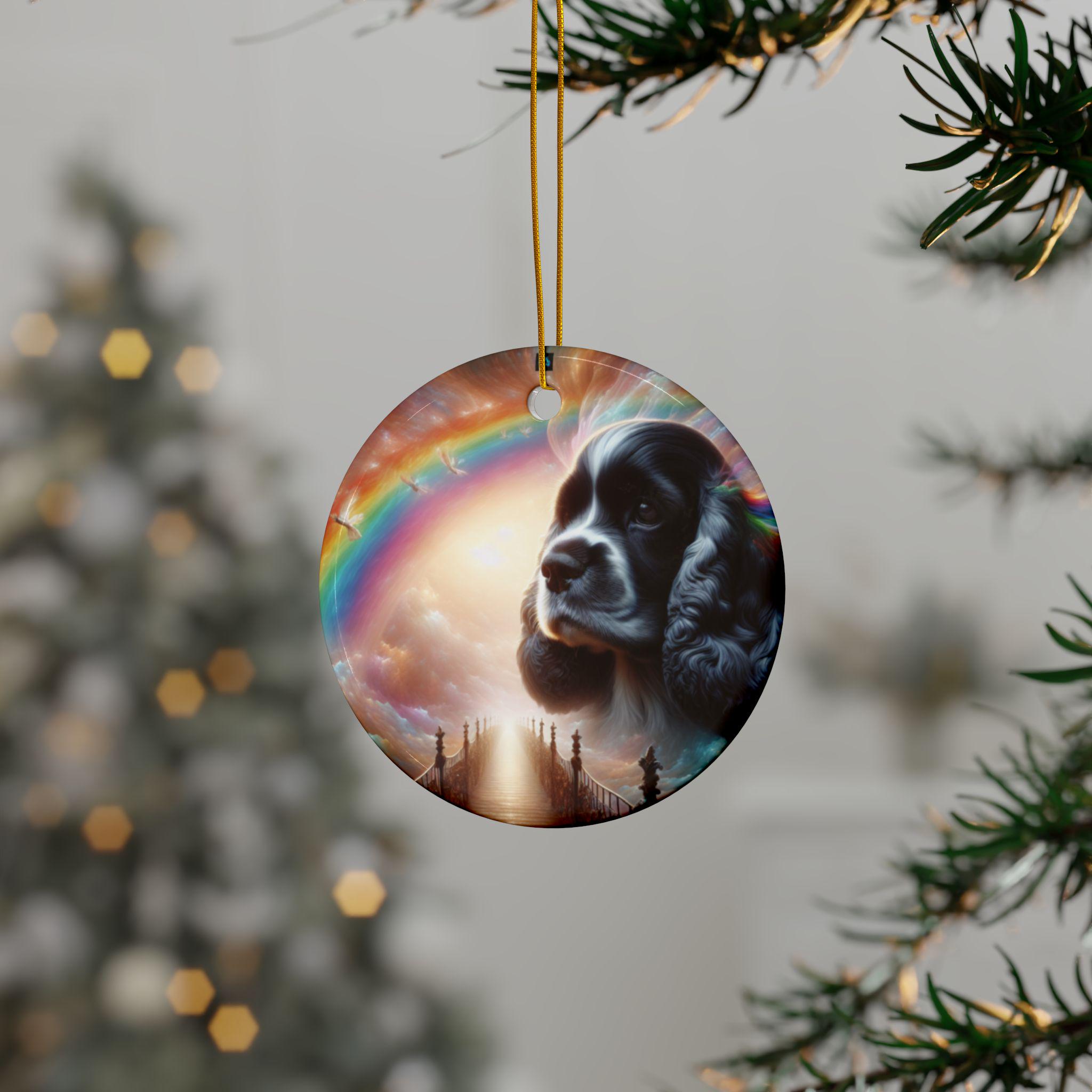 Personalized Cocker Spaniel Memorial Ornament, Custom Dog Memorial ...