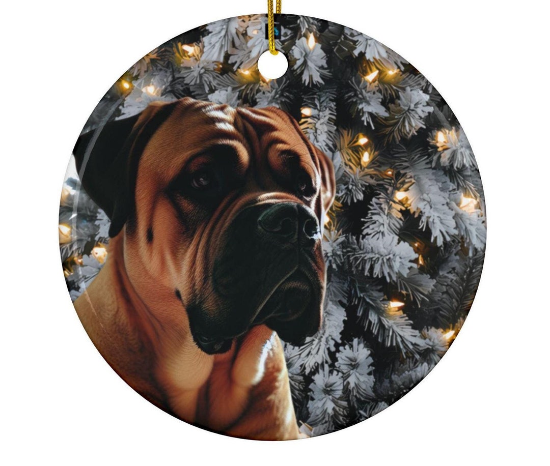 Personalized Bullmastiff Christmas Ornament, Custom Bullmastiff Gift ...