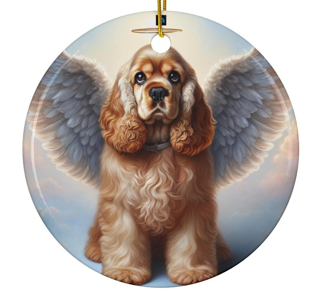 Personalized Cocker Spaniel Angel Ornament. Cocker Spaniel Mom, Cocker ...