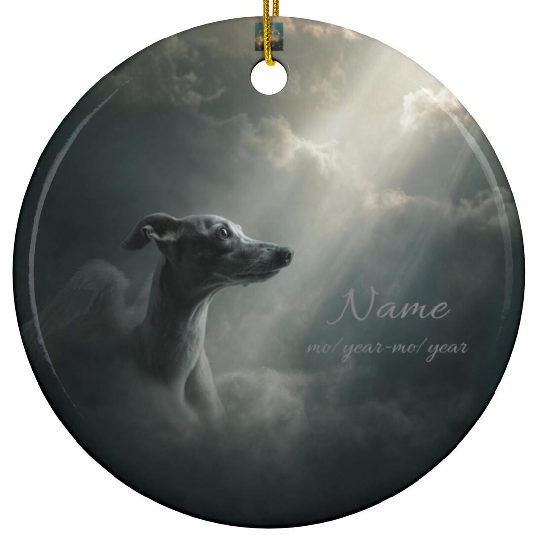 Angel Italian Greyhound Premium Artwork Memorial Ornament, Eternal ...
