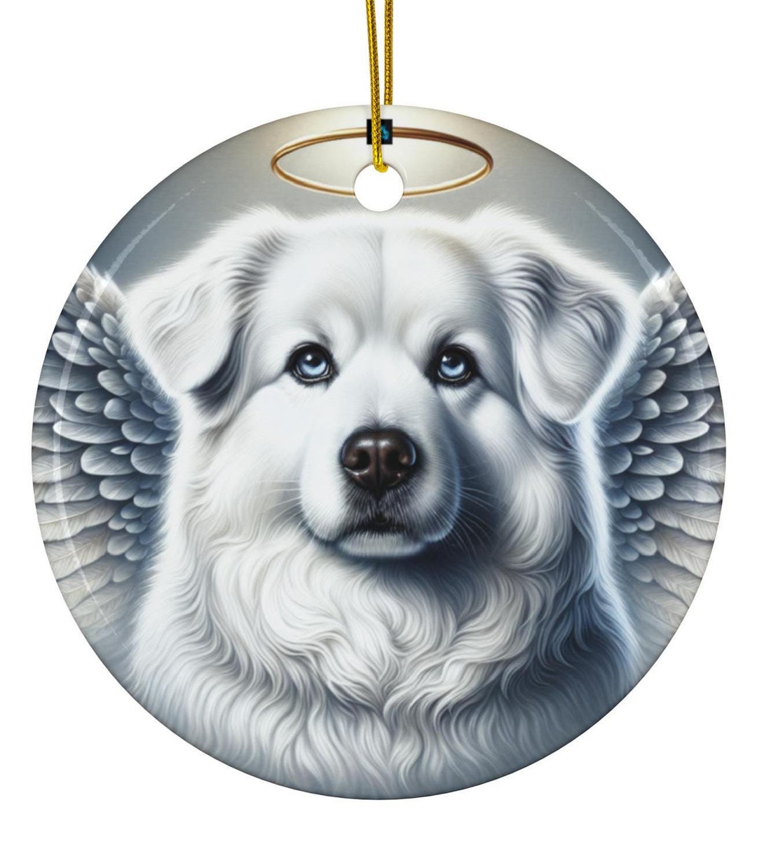 Personalized Mixed Breed Dog Angel Ornament, Custom Dog Memorial ...